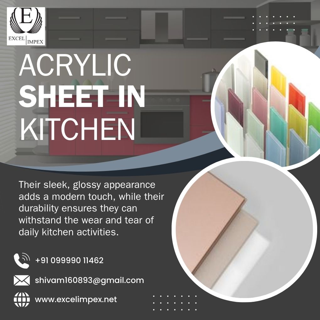 Acrylic sheet usage in Kitchen